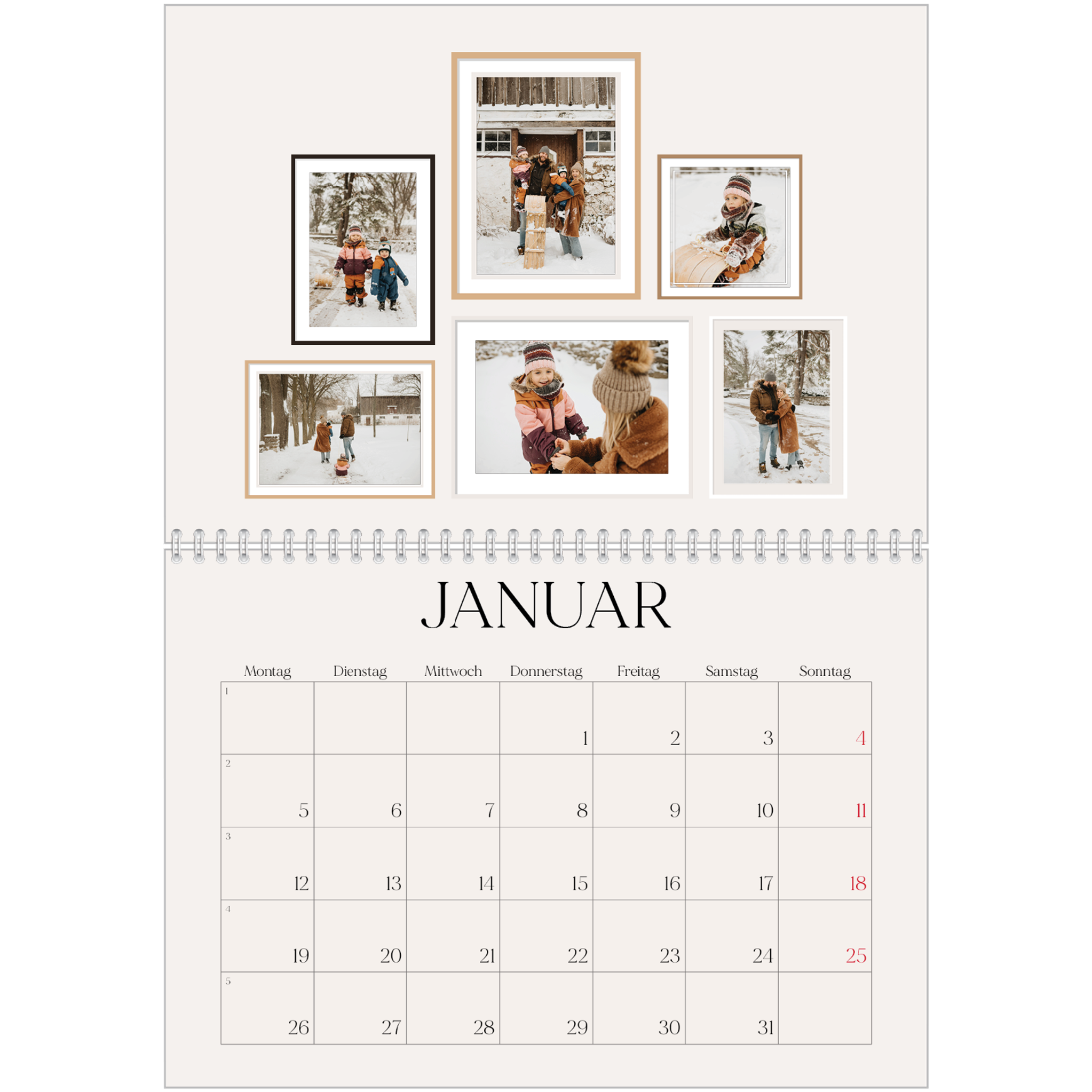 Fotokalender Quadratisch | 20 x 20 cm Kalender | PosterXXL