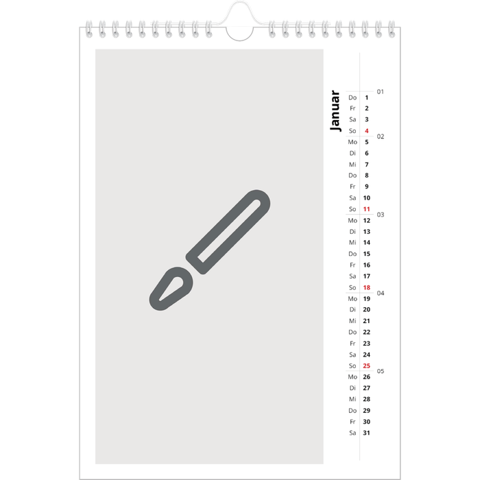 Fotokalender A3 im Querformat » Familienkalender A3