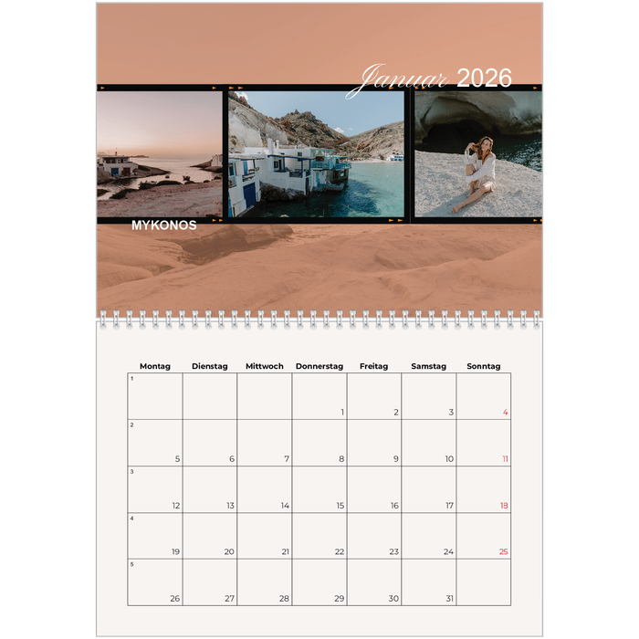 Fotokalender A3 im Querformat » Kalender A3 | PosterXXL